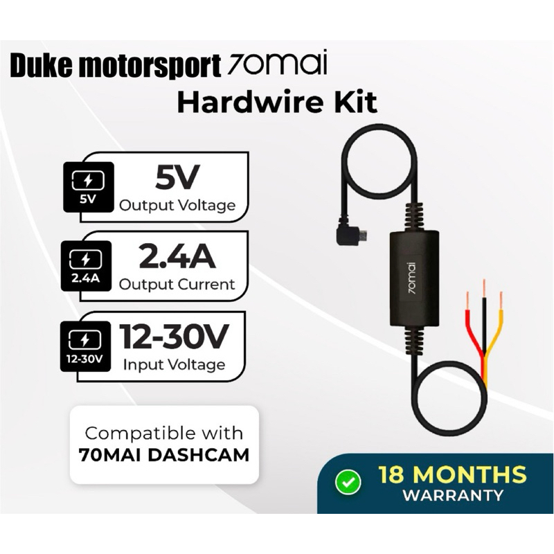 70mai Hardwire Kit Hard Wire Fuse Kit | Shopee Philippines