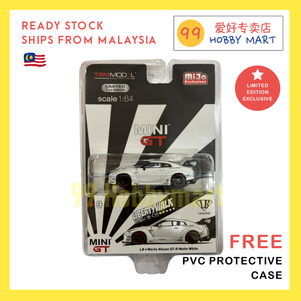 Mini GT 9 Nissan GTR GT-R R35 LB Works Matte White | Shopee Philippines