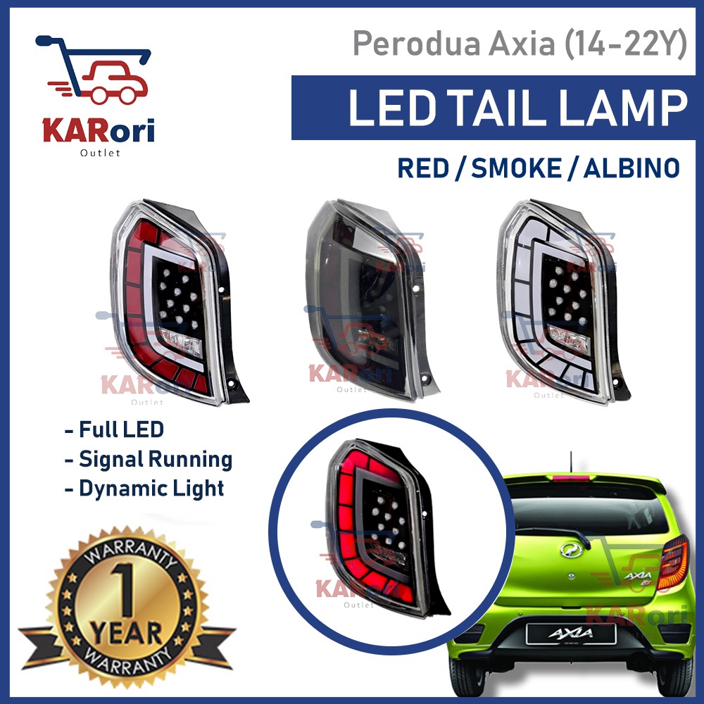 PERODUA AXIA 2014 - 2022 Galaxy Design Dynamic Tail Lamp With Signal Running / AXIA V2 TAIL LAMP ...
