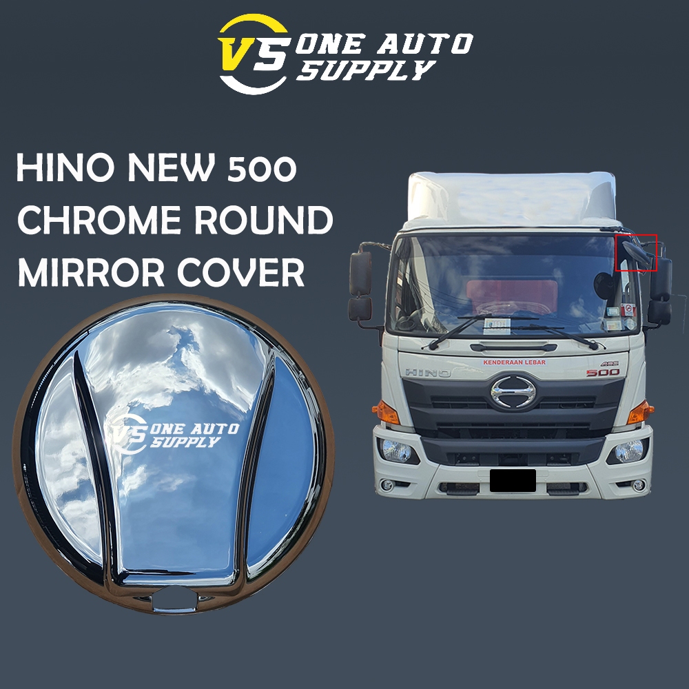 HINO NEW 500 GH8J ISUZU FVR34 CHROME ROUND MIRROR COVER | Shopee ...