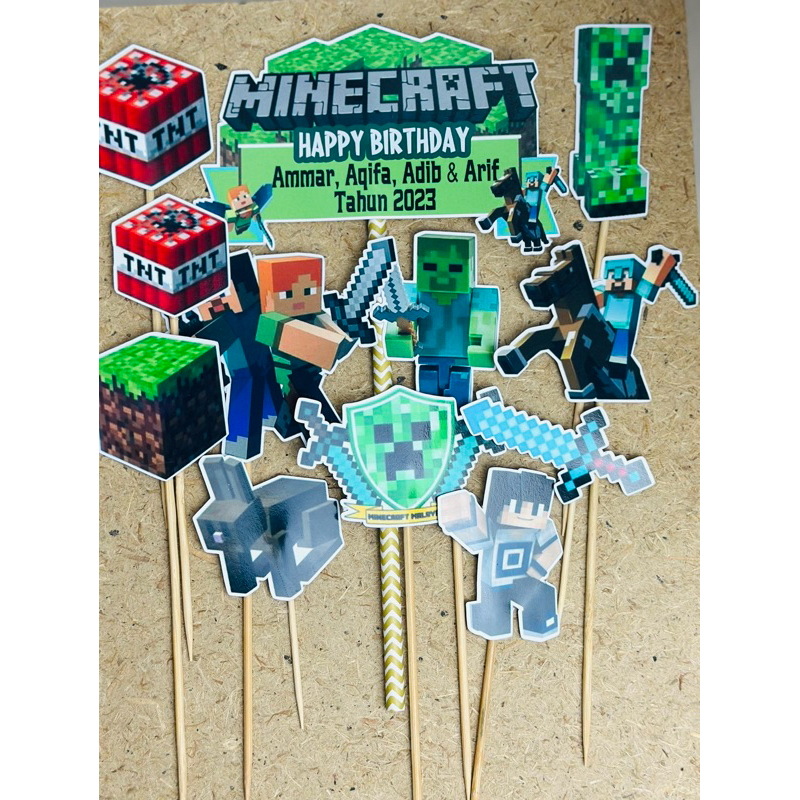 Minecraft Topper Cake | Shopee Philippines