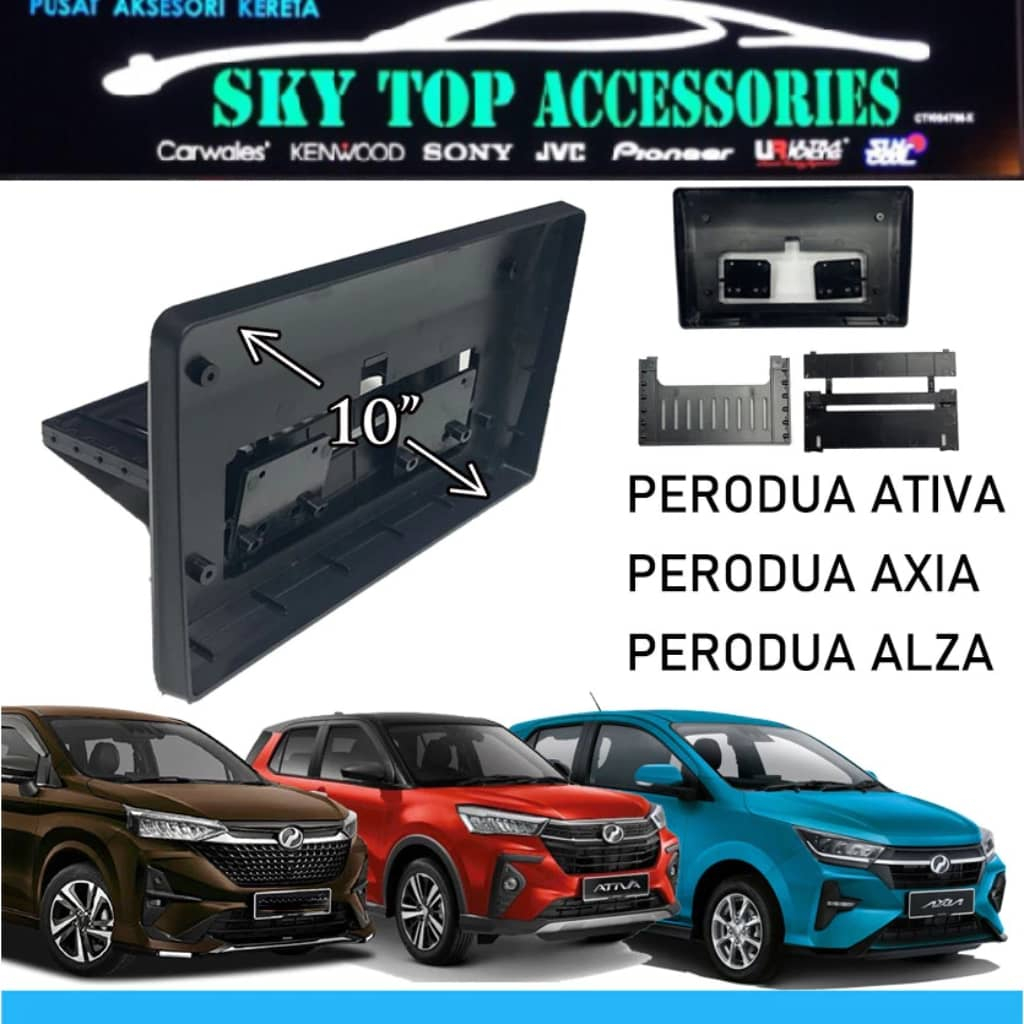 Perodua AXIA G/X/SE SPEC 2023 D74A Android Player Casing 10" inch with ...