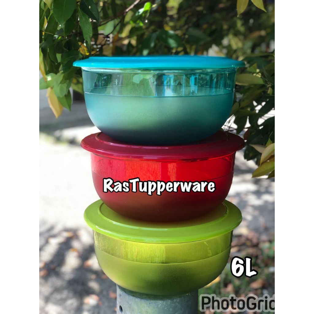 TUPPERWARE TABLE COLLECTION 6LITER(RED/TOQUIOSE/GREEN) | Shopee Philippines