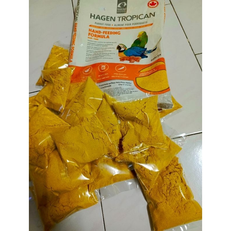 Treagen TROPICAN HAND-FEEDING FORMULA PARROT REPACK 100G (AND ACCORDING ...