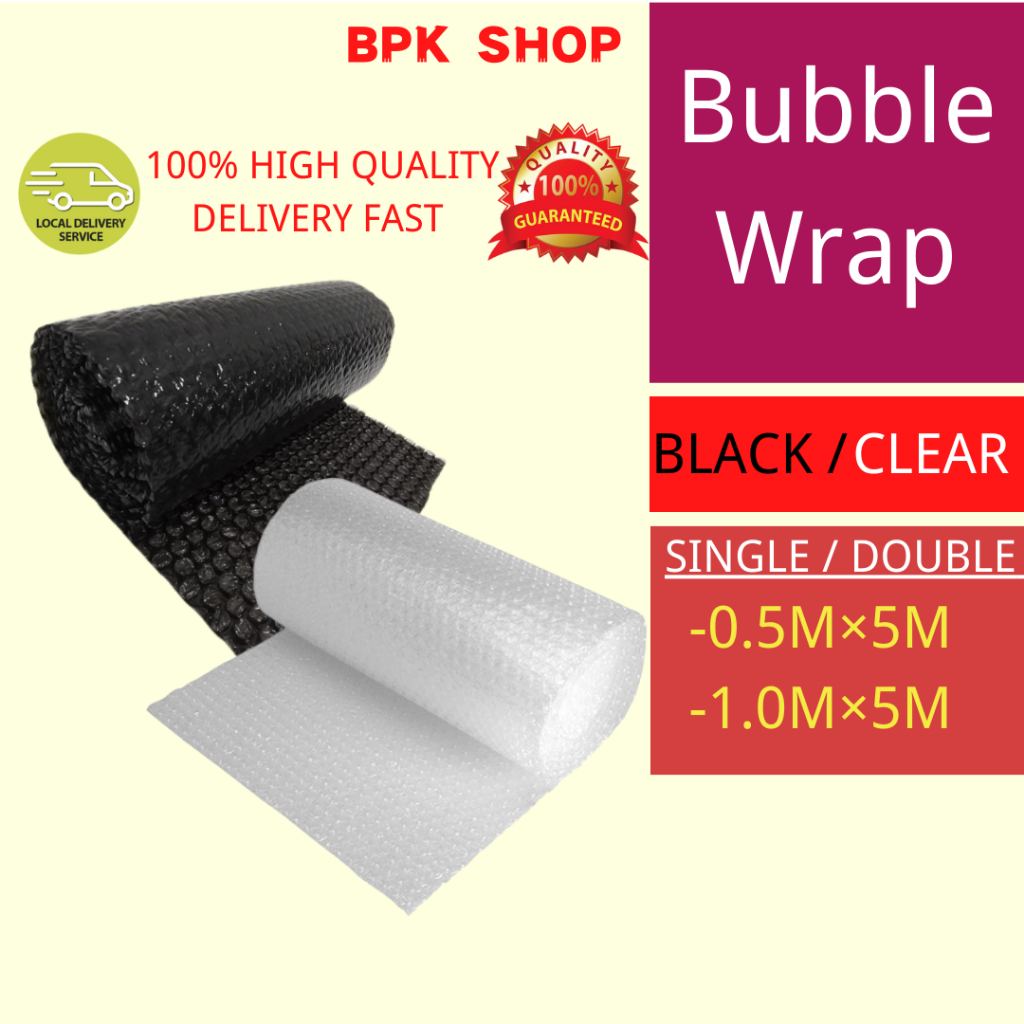Bubble Wrap 1m x 5m 0.5m x 5m Single Layer 50cm x 100m Double Layer 0.33m x 100m 0.25m x 100m 0 ...