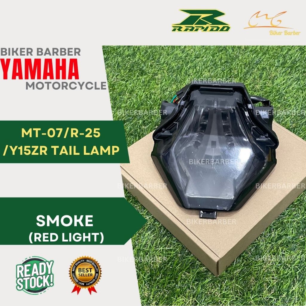 RAPIDO Yamaha Mt-07 R-25 Y15zr Rear Tail Lamp Lampu Belakang Red Light ...