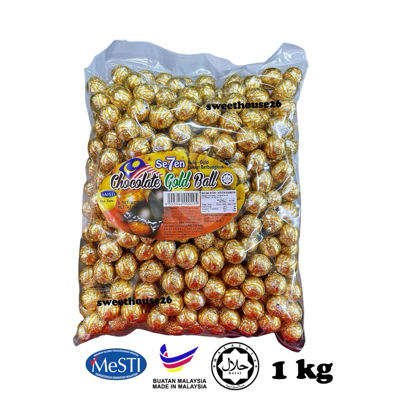 Chocolate Gold Ball 1kg ( 300pcs) Halal | Shopee Philippines