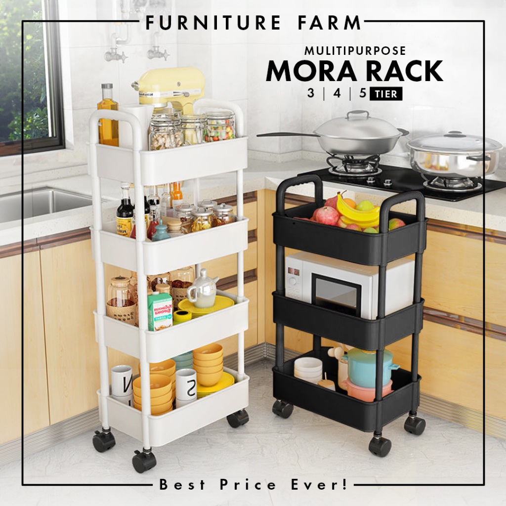 F&F: MORA trolley rack /troli dapur/kitchen trolley/ troli barang/troli ...