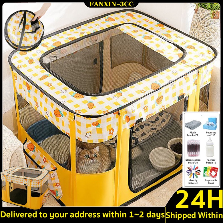 Cat Tent Fences Pet Tent Houses For Foldable Indoor Portable Outdoor ...