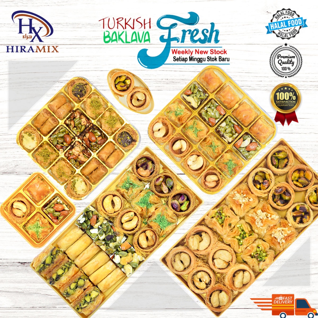 Baklava Sweet / Mix Baklava / Delights / Box / Assorted Flavors Fresh ...
