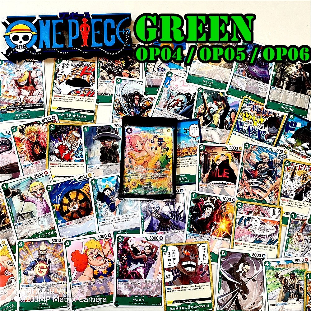 全哥海贼王 OP04 OP05 OP06 Green One Piece Set OPCG 456 One Piece Booster Pack Card Deck TCG One Piece ...