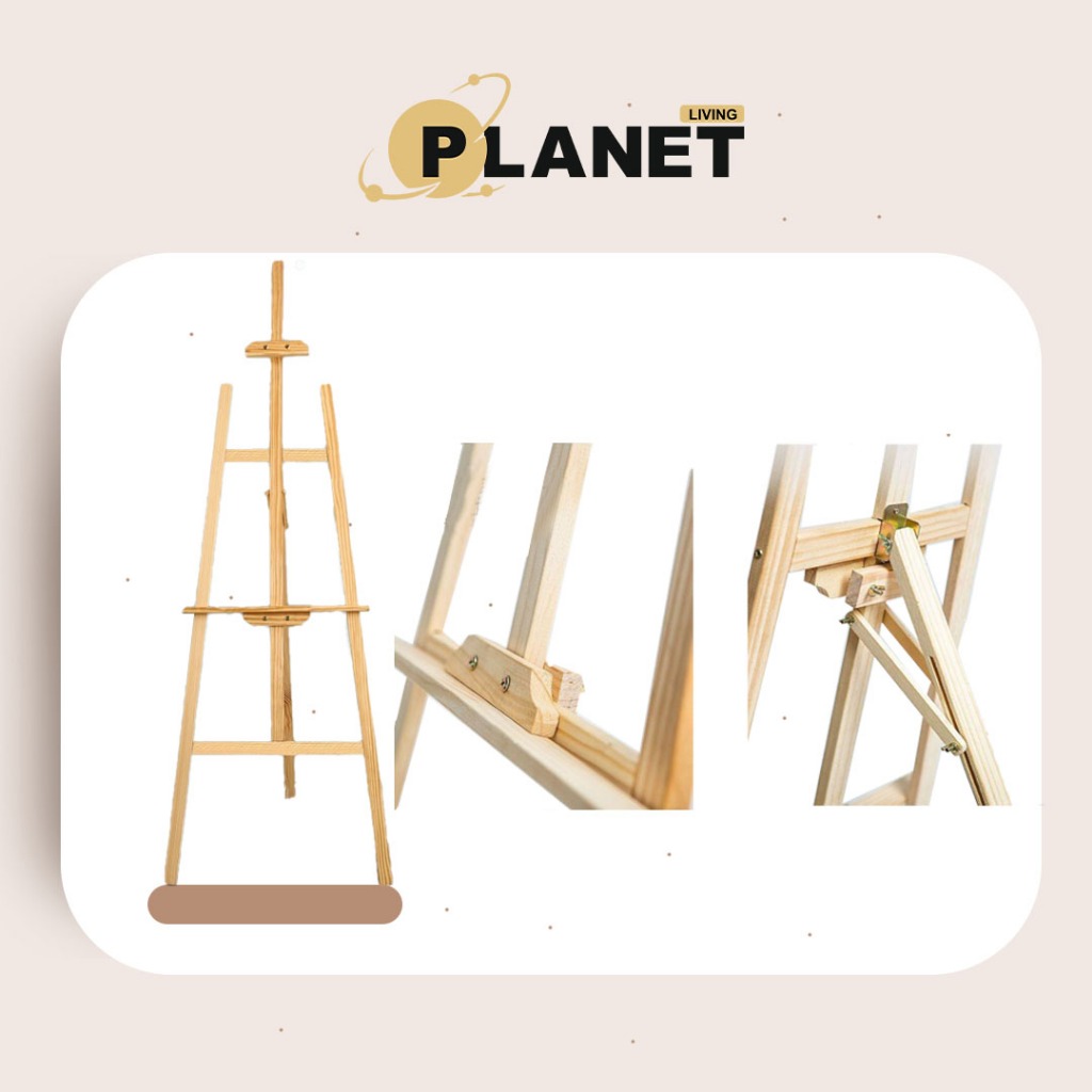 Living Planet Adjustable Art Sketch Drawing Stand Pine Wood Easel Stand ...