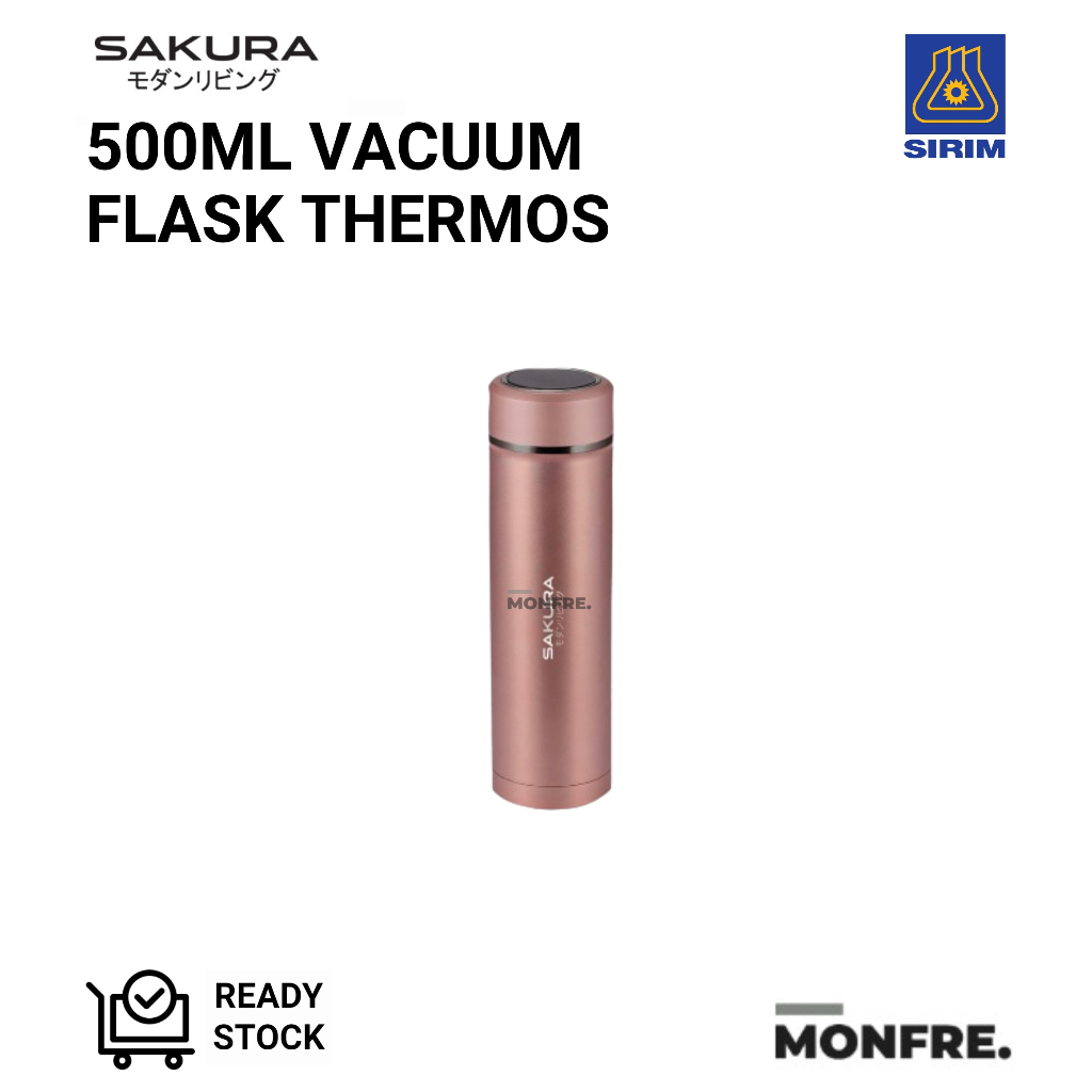 SAKURA 500ml Smart Led Vacuum Flask Thermos | Shopee Philippines