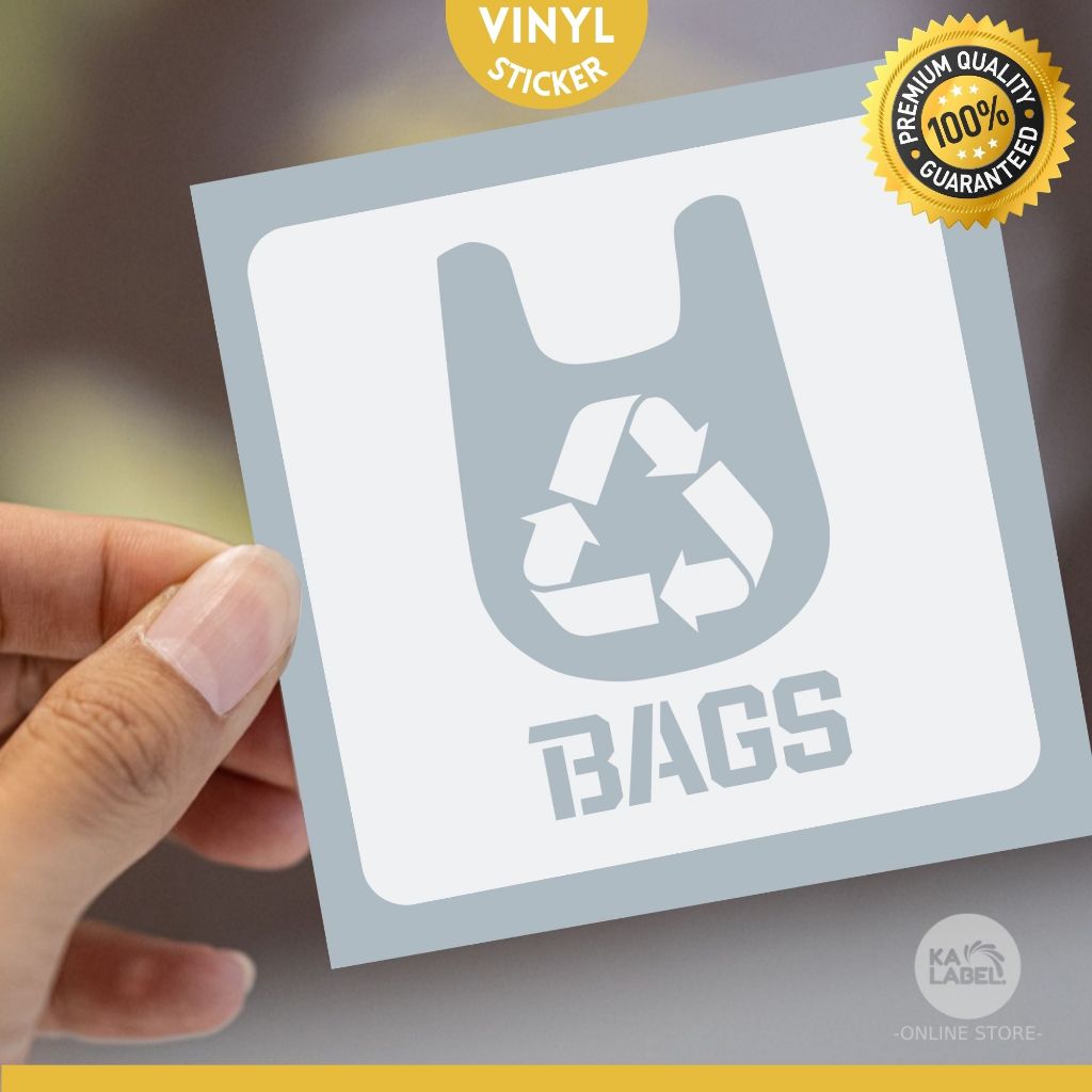 Bags Recycle - Vinyl Decal Sticker for Wheelie Bin / Wheely Dustbin ...