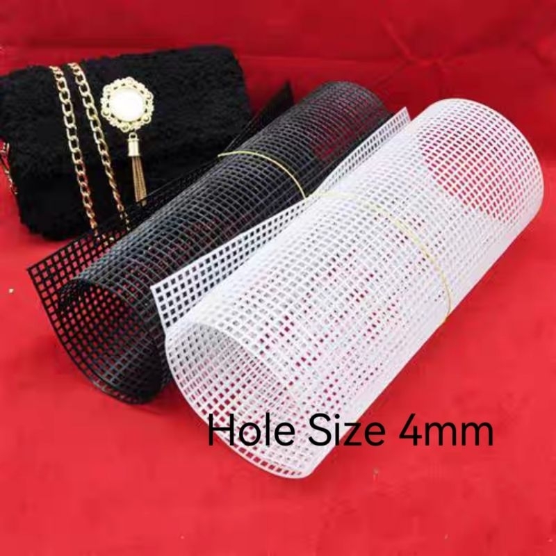Plastic Jaring 4mm 86 holes Freely Cut DIY Plastic Mesh Handmade ...