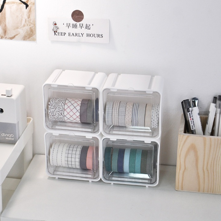Masking Tape Storage Box Ins Style Desktop Organizer Stationery ...