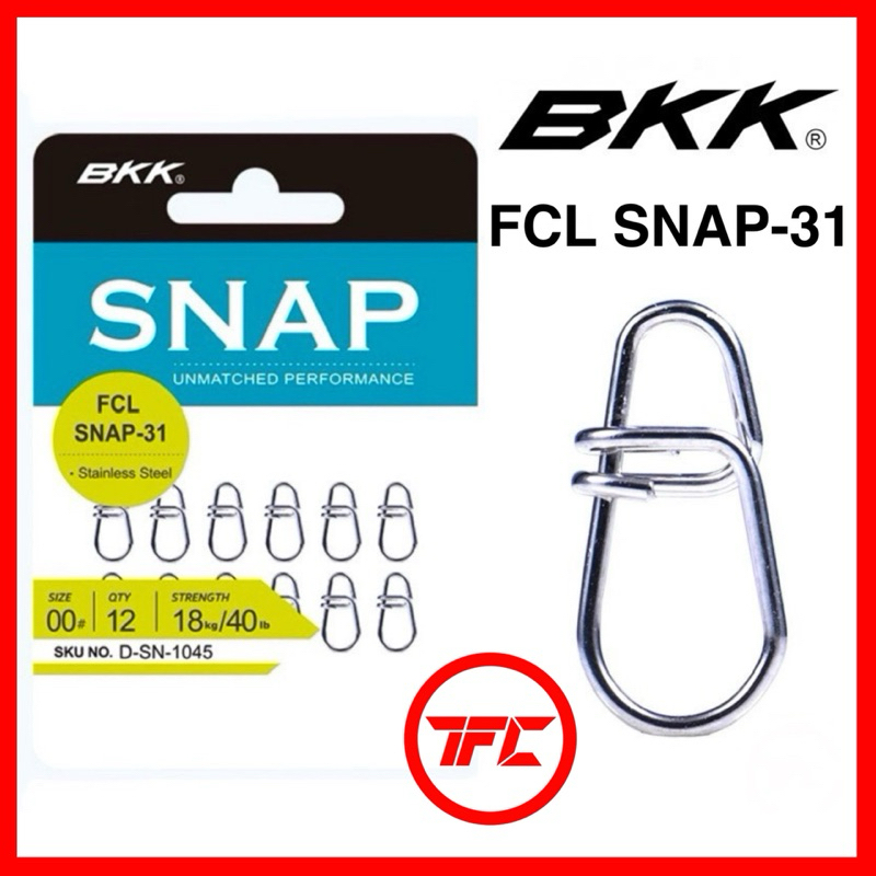 BKK FCL Snap-31 Stainless Steel Fishing Snap Extra Strong Luring ...