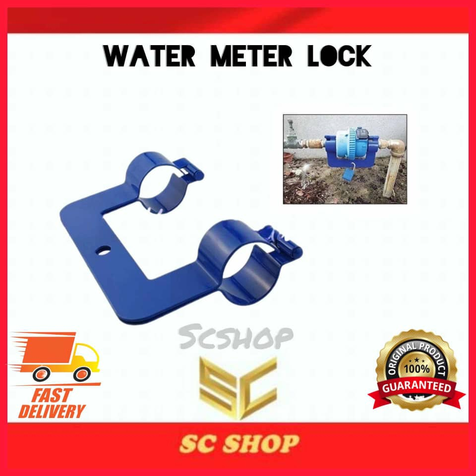 Metal Water Meter Lock ; Kunci Meter Air Hardened Steel Shackle ...