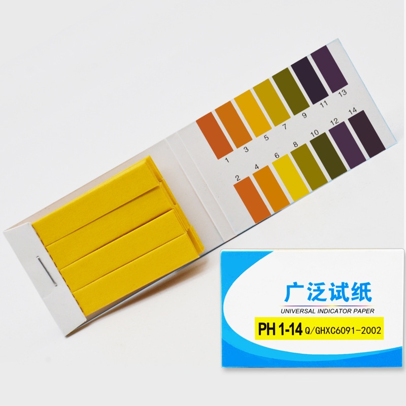 PH Paper 80 Strips Wide Range 0 - 14 Litmus Universal Indicator Strips ...