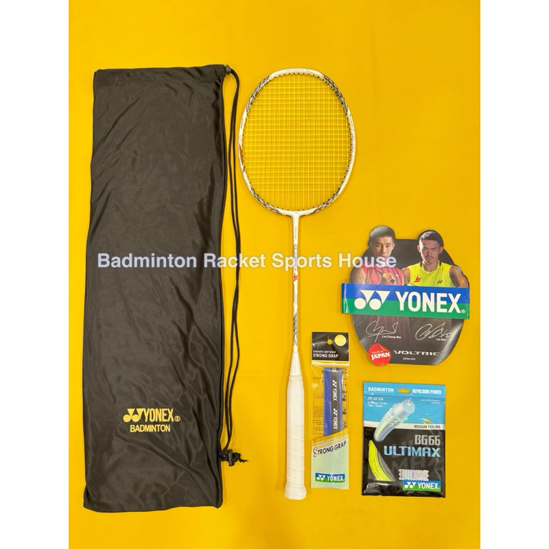Yonex Racket Z-FORCE II JP (White) MAX 25Lbs Strung, (Free Pasang ...