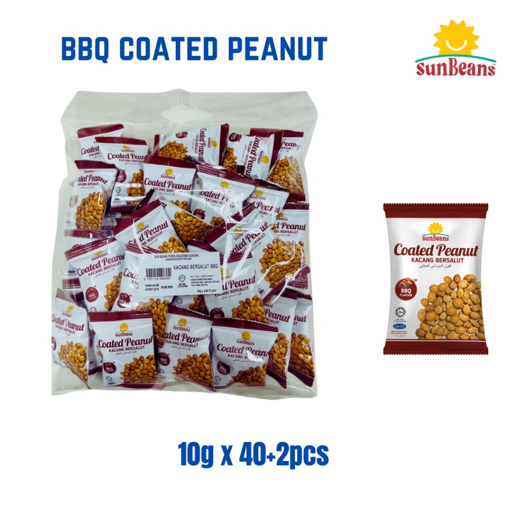 BBQ Coated Peanut /Kacang bersalut BBQ 10g x 40+2pcs | Shopee Philippines