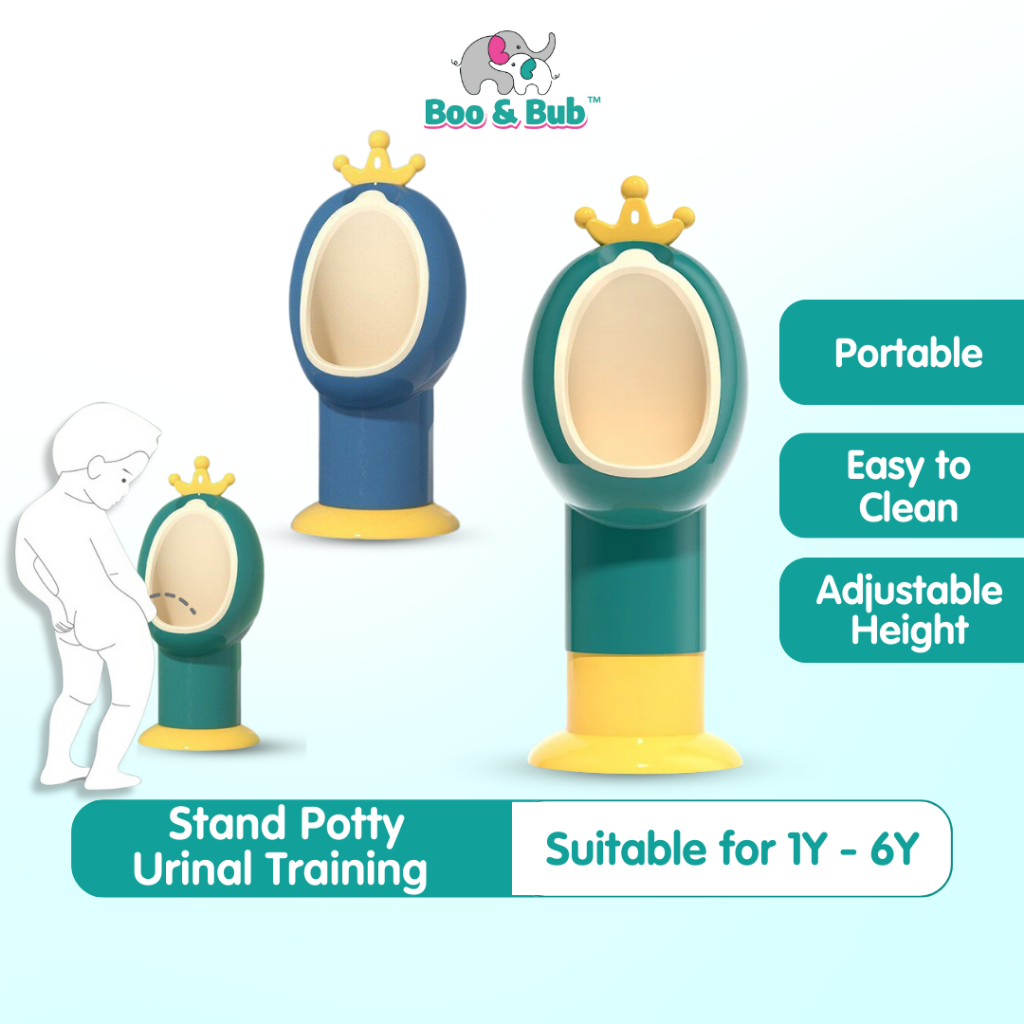 Boo&Bub Potty Training Urinal Cute Wall Mounted Standing Urine Trainer ...