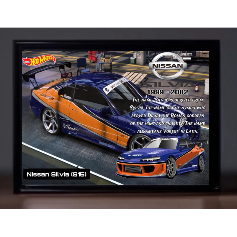Hotwheels A4 Frame Nissan Silvia S15 Fast And Furious Design | Shopee ...