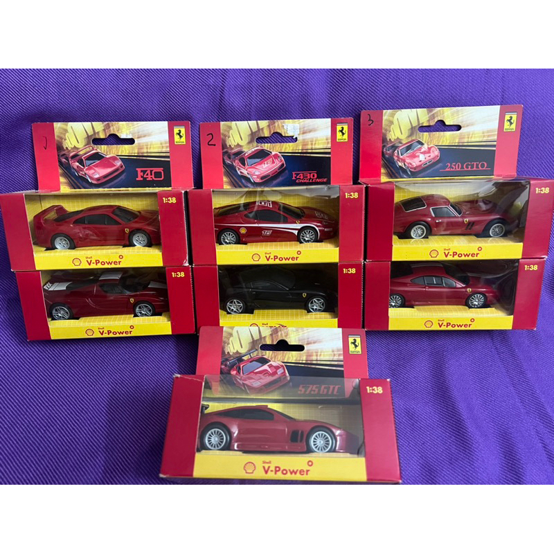 Shell V-Power Ferrari 2008 Collection Full Set (7 Cars) LIMITED EDITION ...