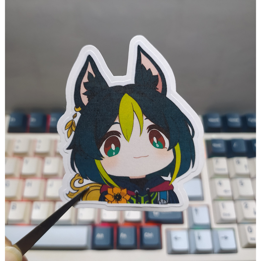 Tighnari - Genshin Impact Meme Stickers Wide Face Series ( Laminated ...