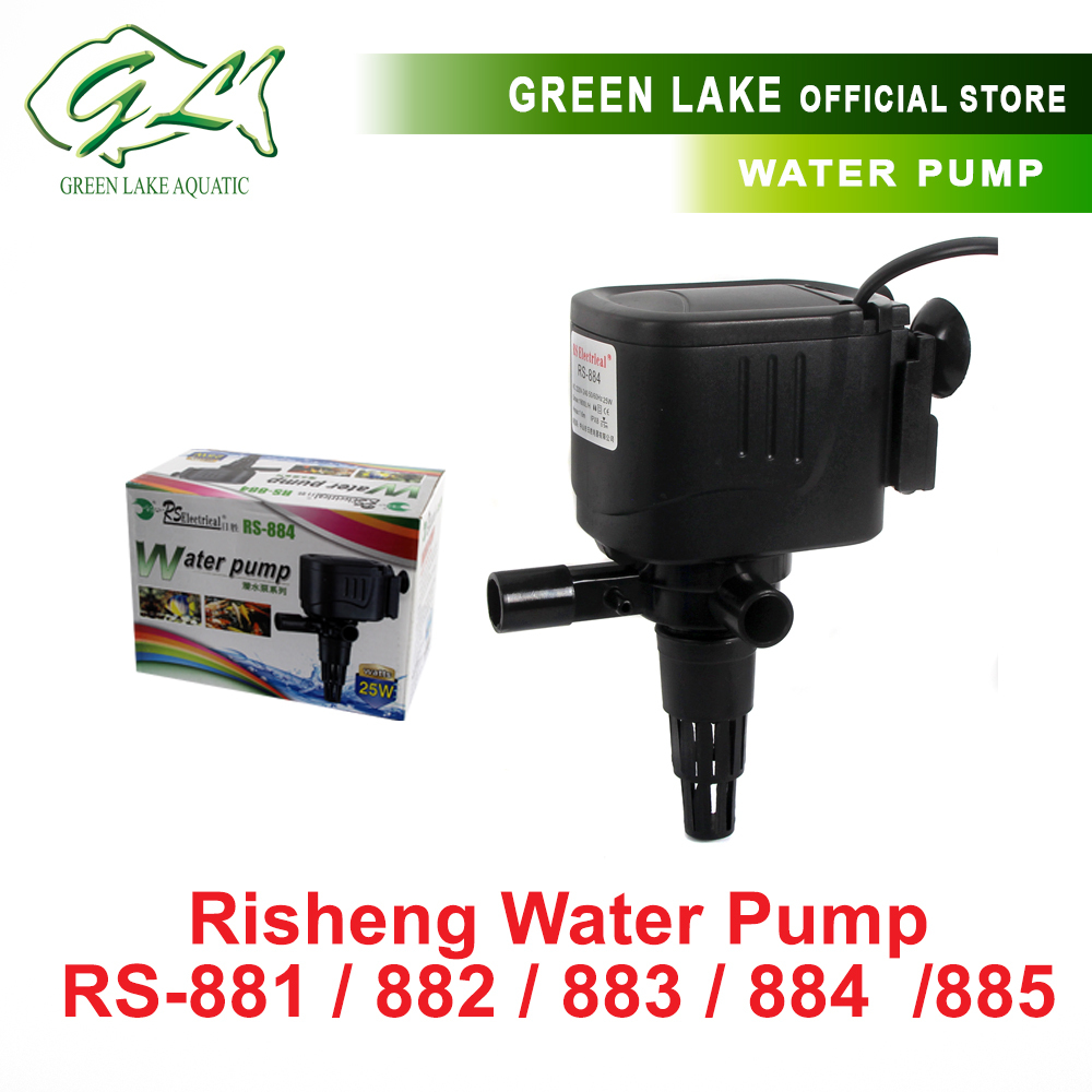 Aquarium Water Pump Risheng RS881/882/883/884/885 Fish Tank Oxygen Aquarium 20w-30w 水族箱水泵 ...