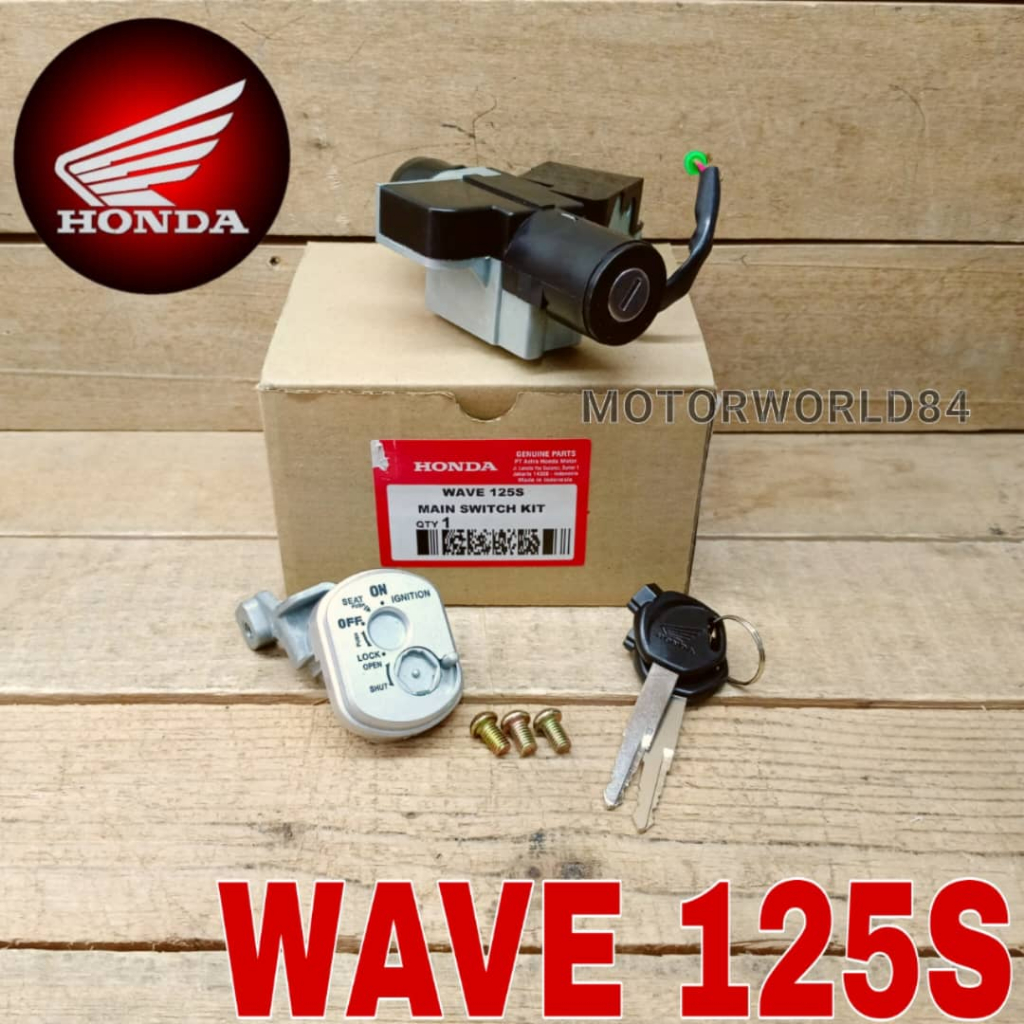 MAIN SWITCH KIT HONDA WAVE 125S KEY LOCK KUNCI Ignition Main Switch ...