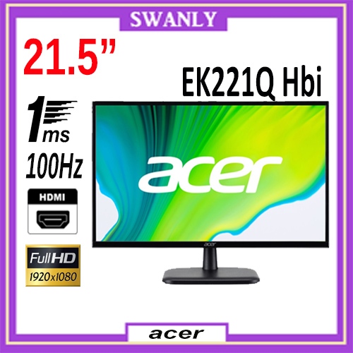 Acer 21.5" FHD MONITOR EK221Q Hbi / Acer 21.5" EK221Q E3bi FHD Monitor ...