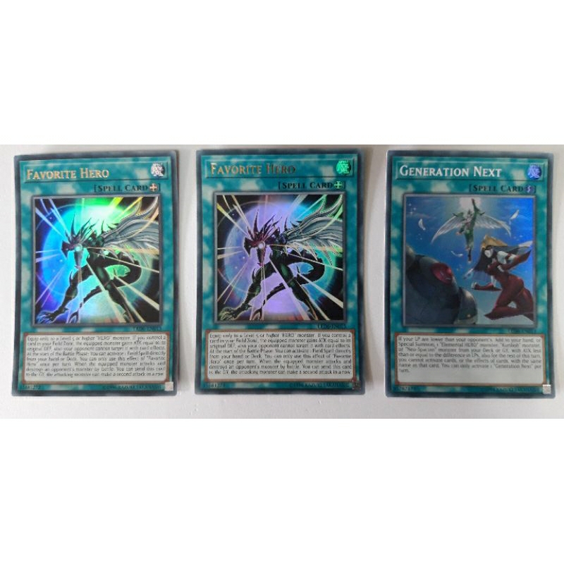 Yu-Gi-Oh! 2 Favourite Hero cards & 1 Next Generation card (TCG ...