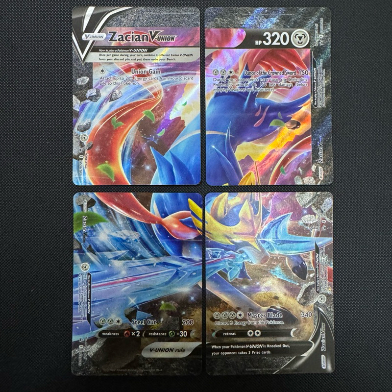 Zacian V Union Art Set - PTCG Pokemon Card | Shopee Philippines