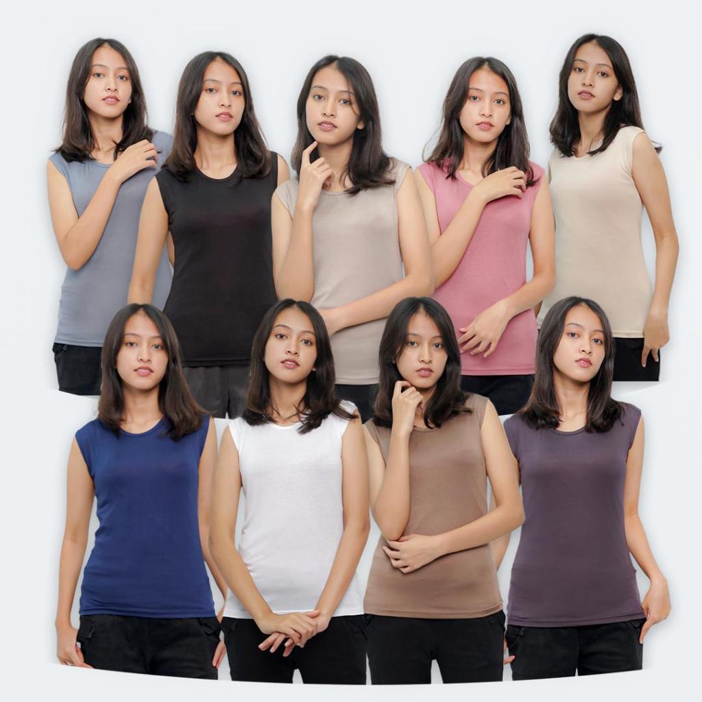 WOMEN,S SOLID SLEEVELESS INNER BLOUSE | Shopee Philippines