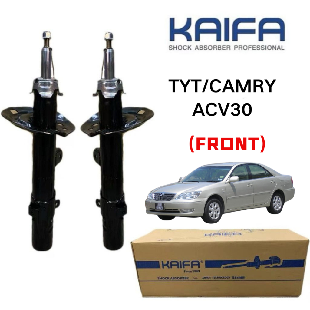 Kaifa Shock Absorber Set - Toyota Camry ACV30 (FRONT & REAR) ( 1Pair Left+Right ) | Shopee ...