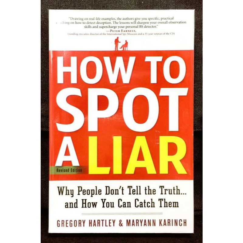《PRELOVED》Gregory Hartley - HOW TO SPOT A LIAR: Why People Don't Tell ...