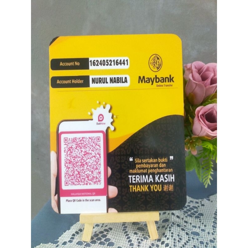 Qr pay Plaque For scan qr code With Tread | Shopee Philippines