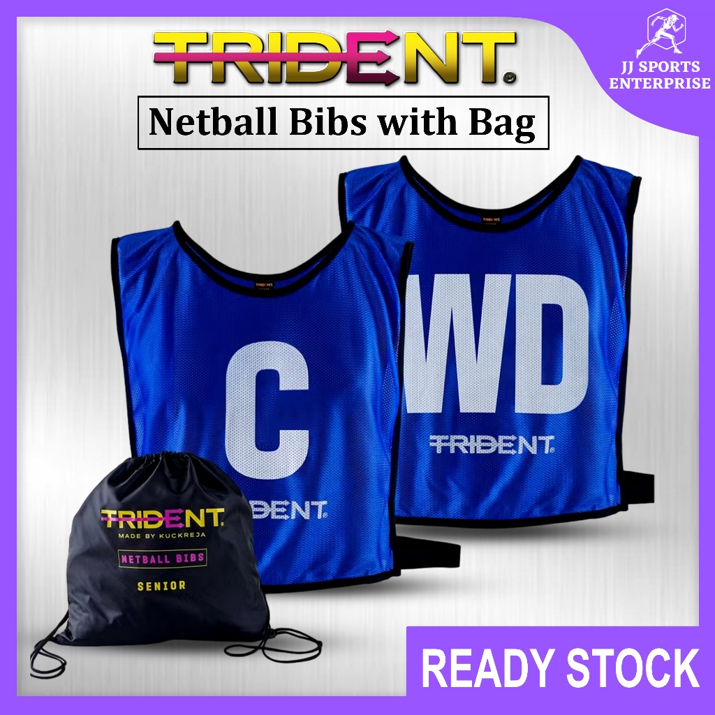 Trident Netball Bibs Set Trident Single Sided Netball Bibs Bib Bola ...