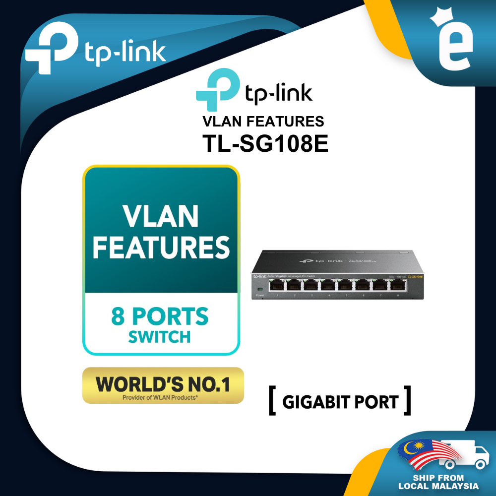 TP-LINK 8-Port Gigabit Unmanaged Pro With VLAN Features Switch TL ...