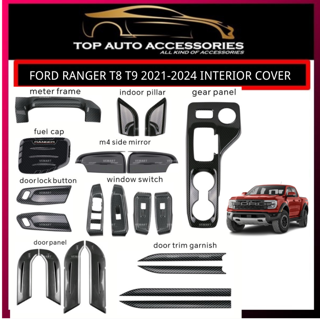 FORD RANGER T8 T9 2021-2024 INTERIOR COVER GEAR SWITCH DOOR SWITCH ...