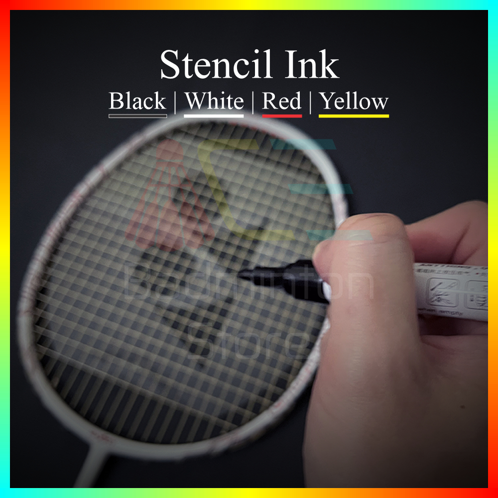 Badminton Stencil Ink - Paint marker // Oil base - Suitable for all ...