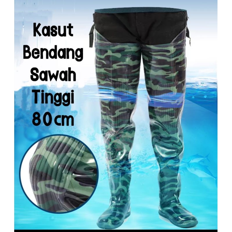 Kasut turun sawah bendang sungai tinggi 80cm/High quality waterproof ...