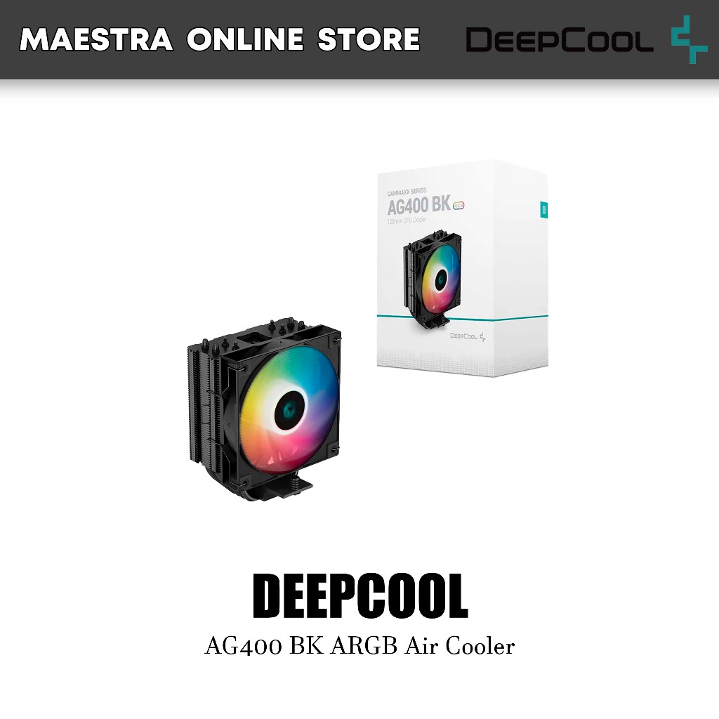 Deepcool AG400 ARGB Air Cooler Black / White | Shopee Philippines
