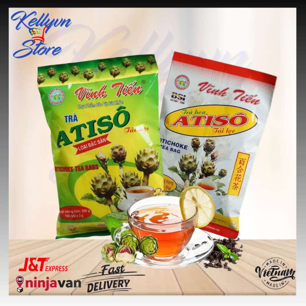 Vinh Tien Artichoke Tea Bags/Tra Atiso Vinh Tien/朝鲜蓟茶 1Bag [100X 2g ...