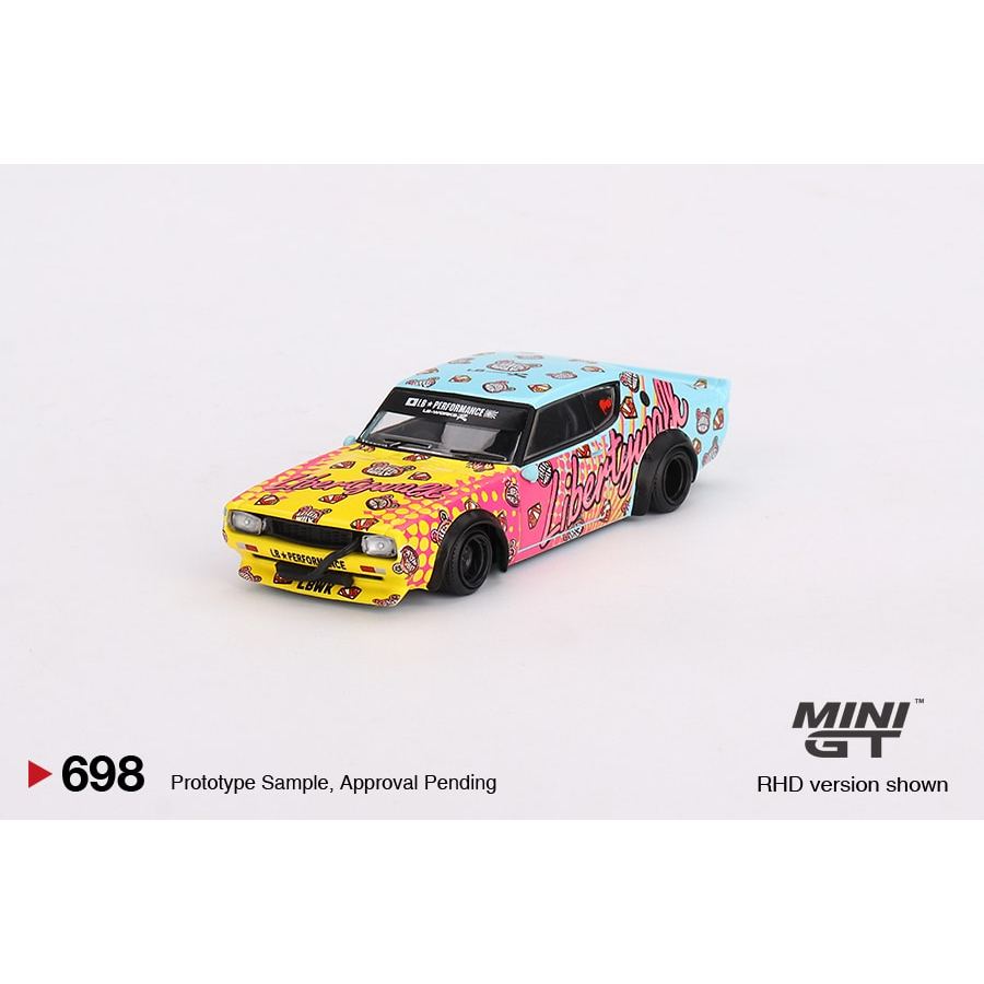 Mini GT 1/64 ( 698 ) Nissan Skyline Kenmeri Liberty Walk - LBWK KUMA ...