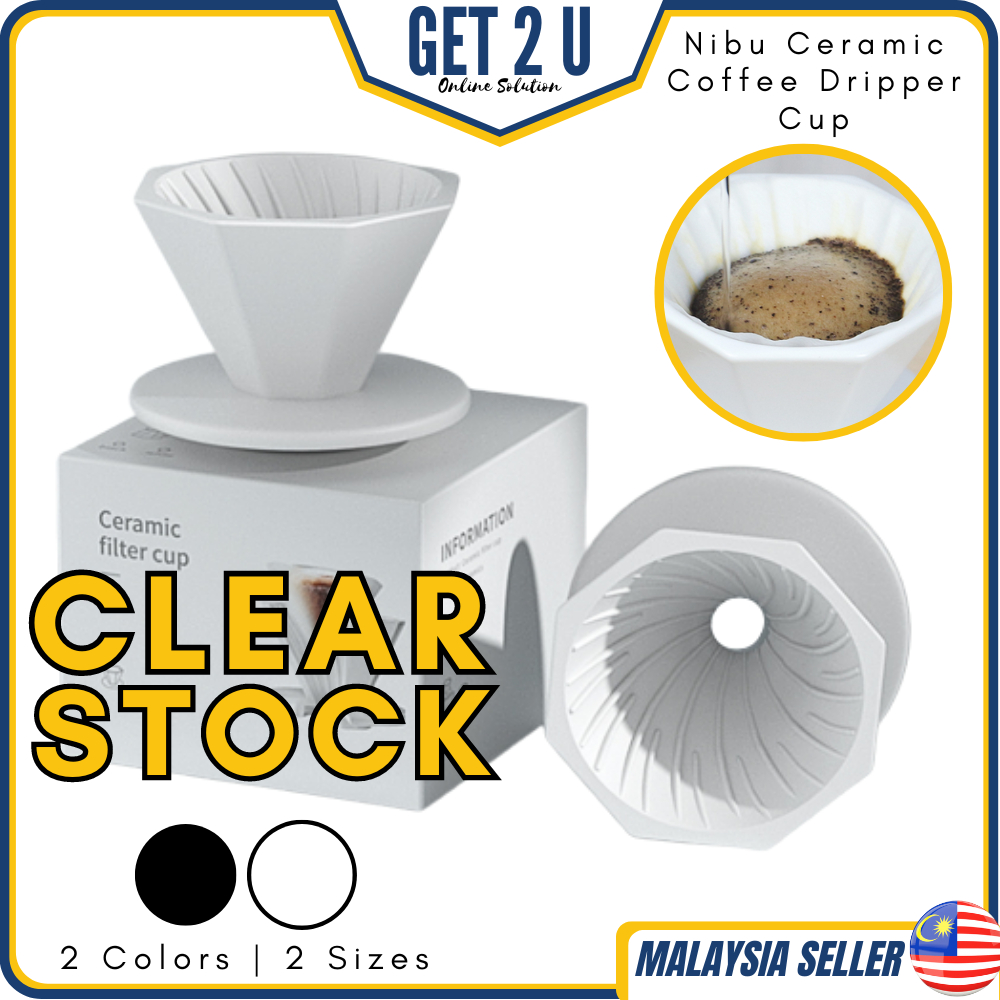 NIBU Ceramic Coffee Dripper Coffee Drip Filter Cup Pour Over Coffee ...