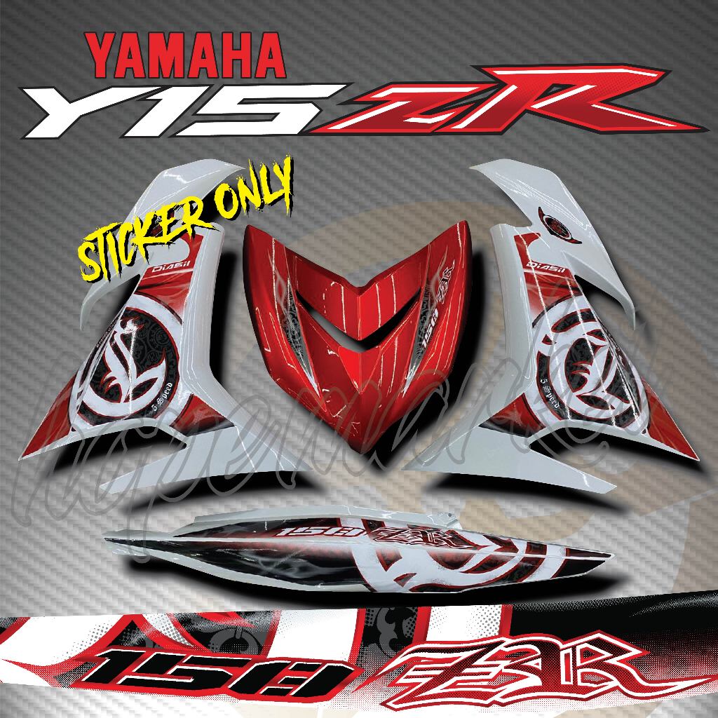 STRIPE MOTOR YAMAHA Y15ZR Y15 BATIK SMOKE EDITION (78) CUSTOM BODY ...