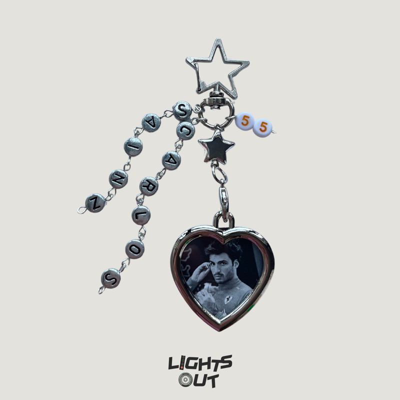 F1 drivers heart keychain Carlos Sainz, Charles Leclerc, Lewis Hamilton ...