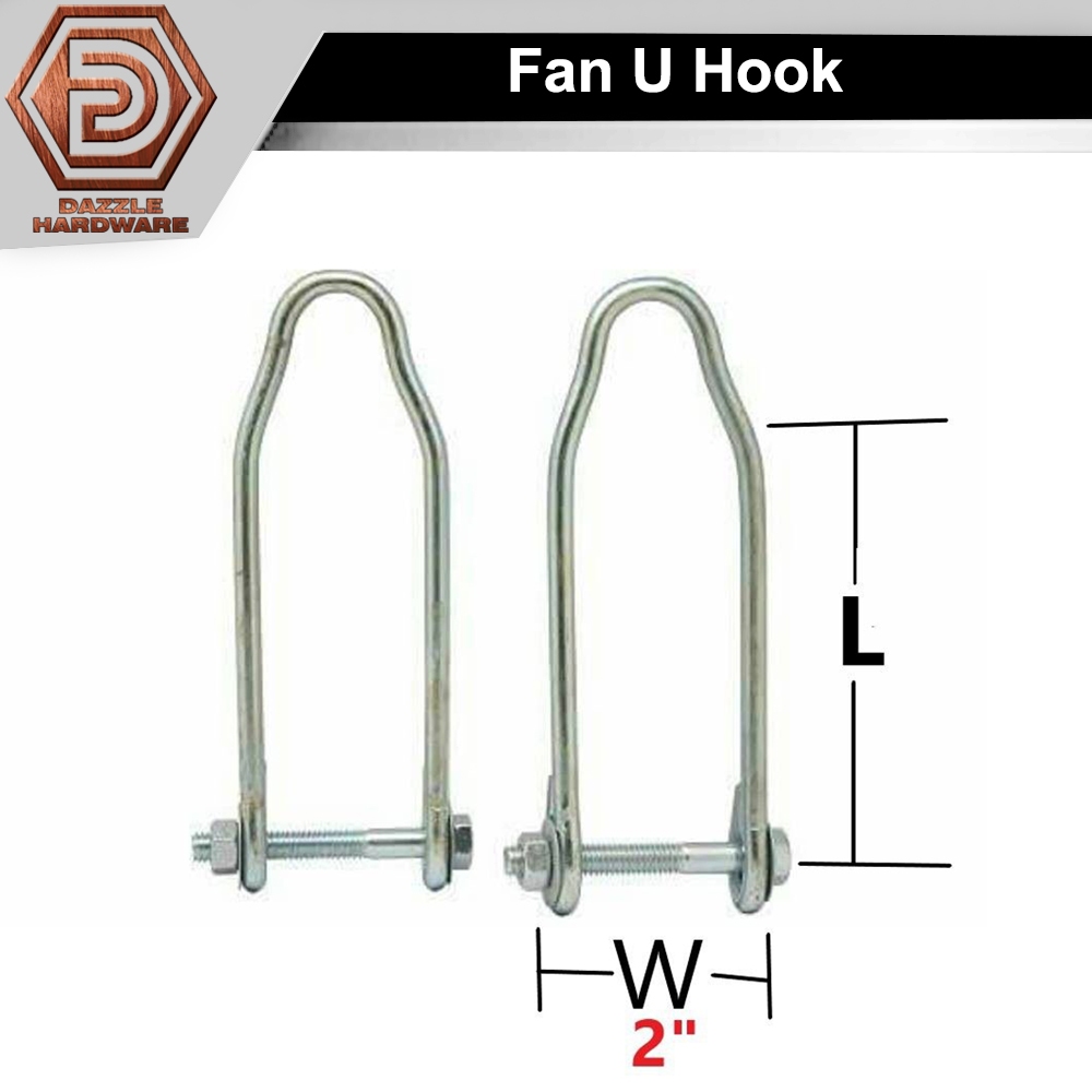 Fan U Hook ceiling fan Iron Hanging fan Iron ceiling fan bracket fan ...